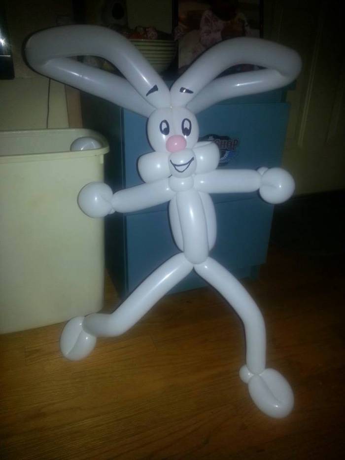 Silly Rabbit, balloons are for kids!…